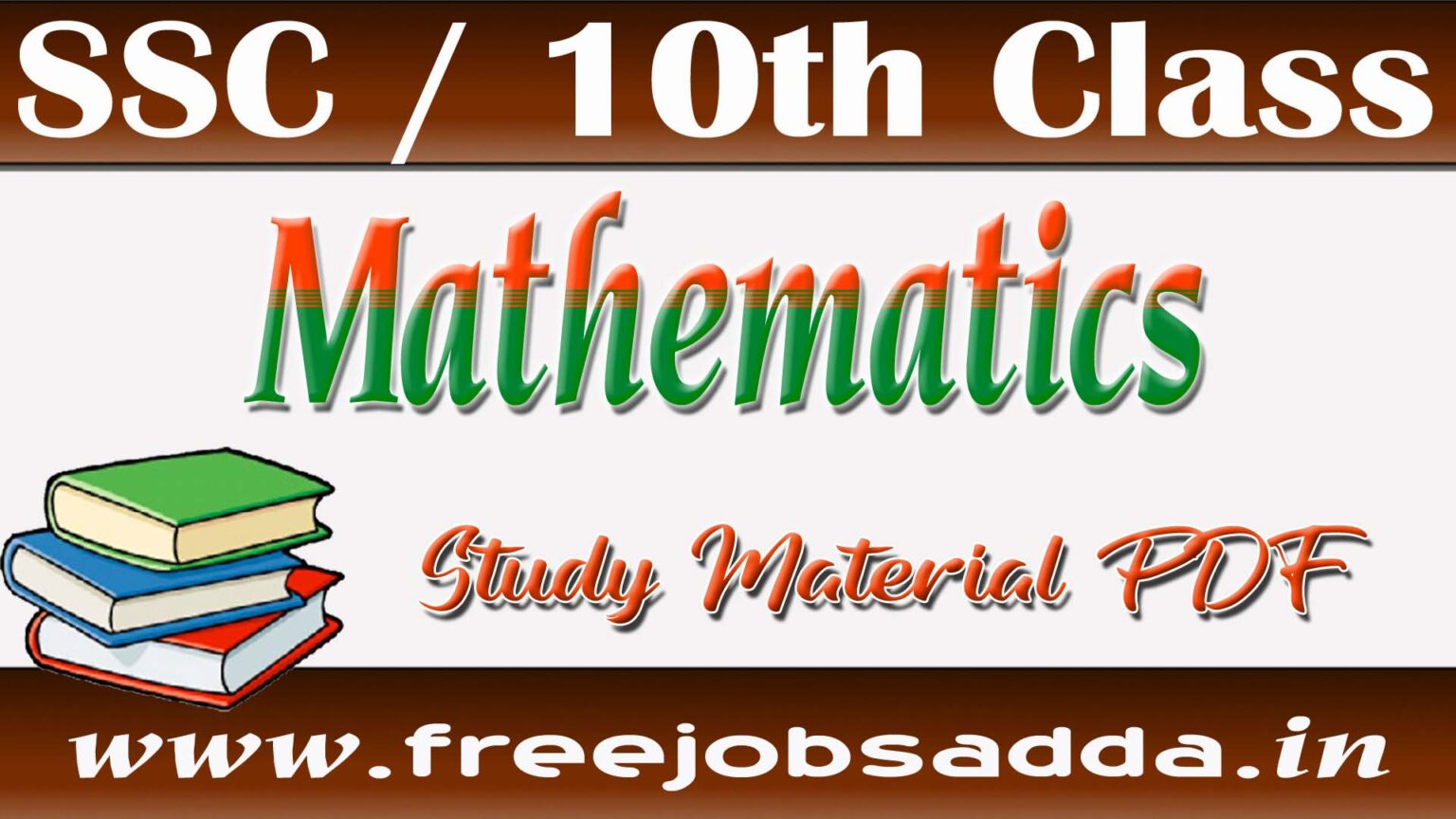 SSC / 10th class Mathematics chapter wise important questions ...